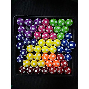 Sunfung Table Soccer Foosballs Replacement Balls Mini Multicolor 36mm Official Foosball 12 Pack