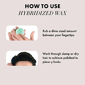 Hanz de Fuko Hybridized Wax – Premium Men’s Hair Styling Wax with Medium Hold & Satin Finish, 2oz