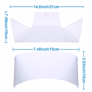 WILLBOND 15 Pcs Nurse Hat Nursing Caps with 10 Pins White Vintage Nurse Hat Costume Accessories for Graduation Nursing Party Halloween Cosplay Supplies