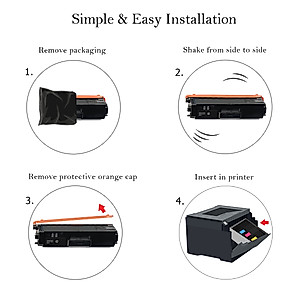 Cartlee 4 Compatible Toner Cartridges Replacement for Samsung CLT-K404S CLT-C404S CLT-M404S CLT-Y404S (1 Black, 1 Each Color) 404s 404 Xpress SL-C430W SL-C480FW SL-C480W c430 y404 k404 c480 Express