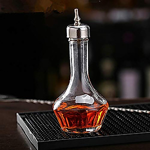 Bitters Bottle - 50ml Glass Dash Bottle with Stainless Steel Dasher Top, Professional Bar Tool for Making Cocktails - DSBT0001