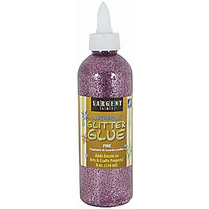 Sargent Art 22-1929 8-Ounce Pink Washable Glitter Glue