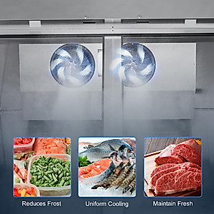 OUTBID 54" Commercial Freezers Upright 2 Door Stainless Steel Reach In Freezer with 8 Shelves, 49 Cubic Feet Air Cooling Auto Defrost Freezer for Restaurant Kitchen Garage, ETL NSF Approved