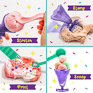 Original Stationery Ice Cream Slime Kit Playshop to Make Fun Pink & Sweet Slime Ice Cream/ Waffle Toys, Great Gift Idea