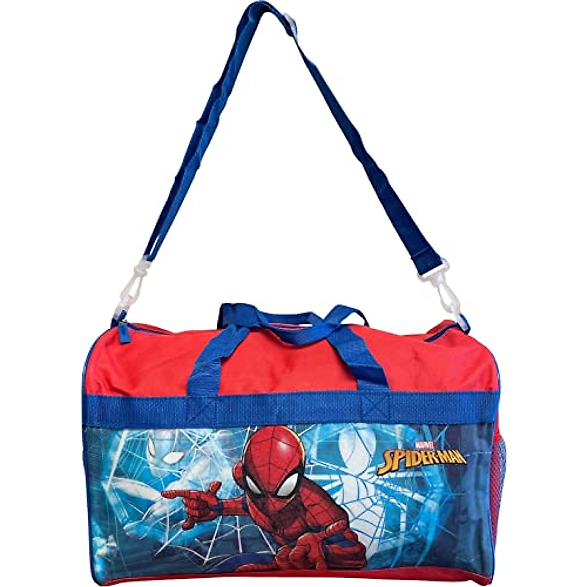 Spider-Man Kids 17" Overnighter Carry-On Duffel Bag (Red-Blue)