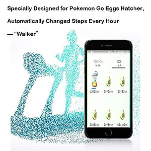 Steps Counter Compatible for Pokemon Go Walker, Poke Ball Plus Pokemon go Pedometer, Smart Watch, Two Phone Shaker, Phone Swing, Gotcha 2, Pokemon Brush, Automatic Egg Hatcher Earn Steps by USB