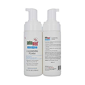 Sebamed Clear Face Cleansing Foam Gentle Face Wash for Impure Oily and Acne-prone Skin 5.07 Fluid Ounces (Pack of 2)
