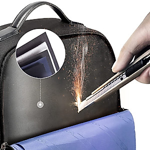 BOPAI Anti-Theft Business Backpack 15.6 Inch Laptop Water-Resistant with USB Port Charging Travel Backpack Anti-Glare Functional Rucksack Light-Weight Backpack for Men (15.6 inch, Black)