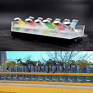 45ml Clear Plastic Test Tubes, 25x140mm Tube for Sample, for Scientific Experiments, Party, Decorate The House, Candy Storage, 6 Pcs.