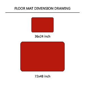 VIGTRO Tropical Pineapple Floral Area Rug 36×24in Spring Palm Fronds Floor Carpet Non-Slip Indoor Door Mat for Kitchen Hallway Living Room and Bedroom Area