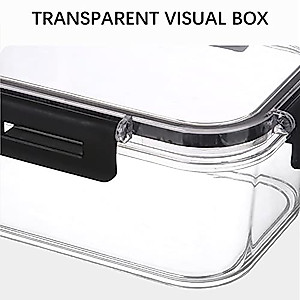 Vetitkima Food Storage Containers With Lids Airtight, Crisper Refrigerator Rectangular Kitchen Thickening Box Storage Box