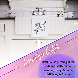 Crafts 4 All Fabric Paint Set - Pack of 24 Permanent, Assorted 3D Paints for Decorating Clothes, Shoes, Canvas, Wood and Paper - Brushes Included - Art Supplies