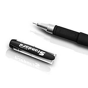 OBE WISEUS Gel Ink Pens,0.4mm Ultra Fine Point,Black Ink Standard Refill Rollerball Pen,12 Pack Set,382(Black, 0.4)