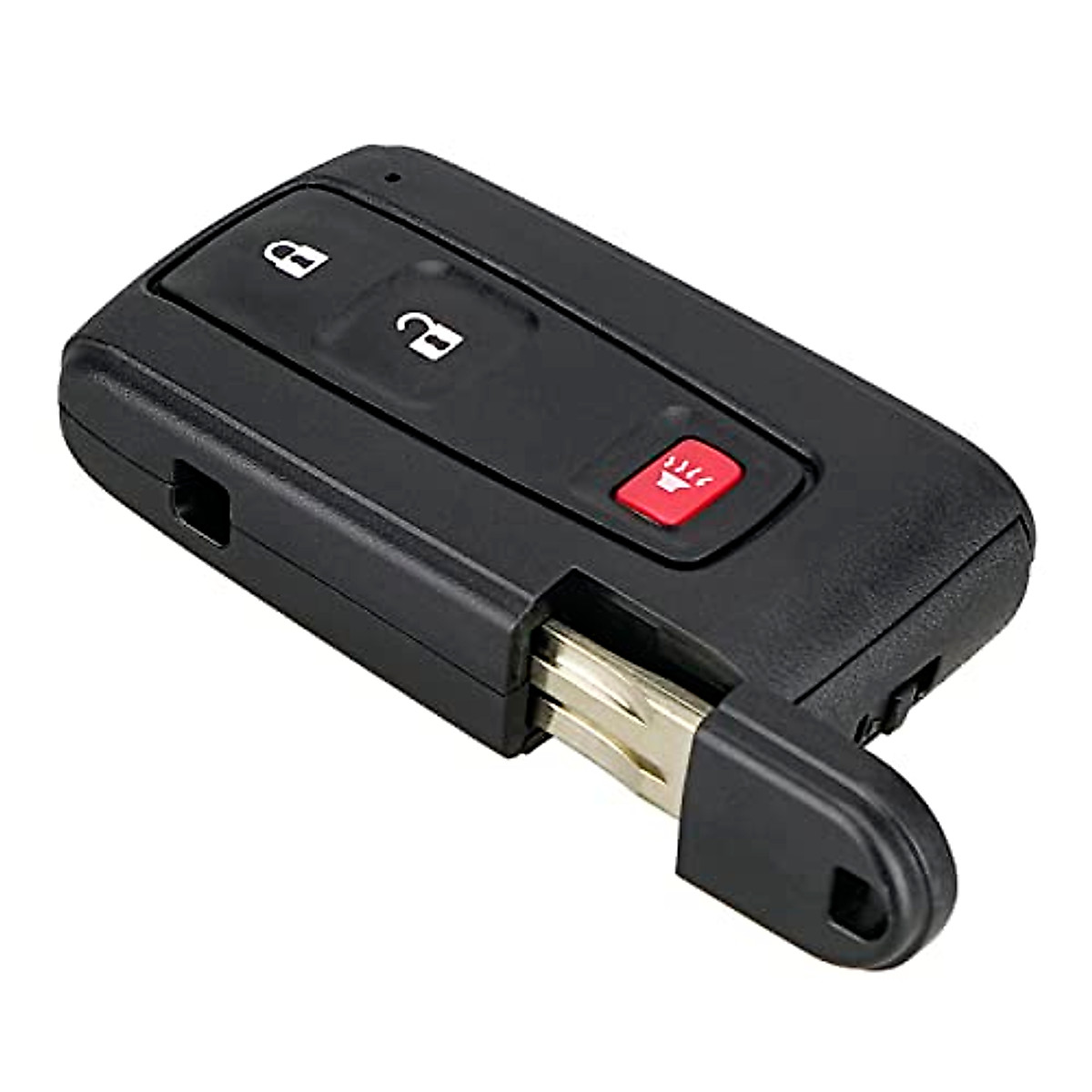 Key Fob Remote Replacement Fits for Toyota Prius 2004-2009 Keyless Entry 2+1 Buttons Remote Control for Silver Logo (MOZB31EG)