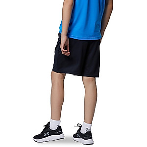 Under Armour boys Prototype 2.0 Logo Shorts , Black (001)/White , Youth Medium