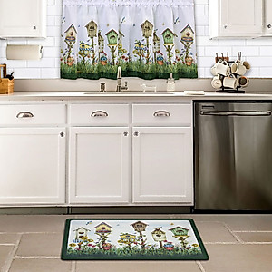 Anti-Fatigue Floor Comfort Mat - 18 x 30 Inch (Home Sweet Home) - Waterproof Non-Slip Rug - Easy to Clean Cushioned Mat for Kitchen, Bathroom, Standing Desk & Office - Achim Home Decor Multi Color