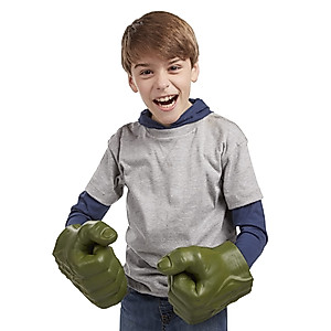 Marvel Avengers Hulk Roleplay Toy, Includes 2 Gamma Grip Fists, Design Inspired by Marvel Comics, for Kids Ages 4 and Up (Amazon Exclusive)