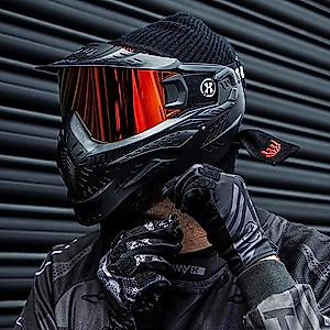 HK Army HSTL Goggle Paintball Airsoft Mask with Anti Fog Thermal Lens (Black/Fire Lens)