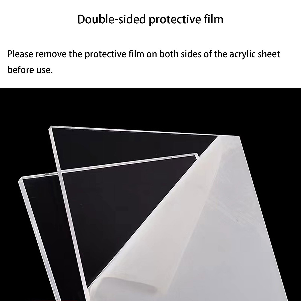 YXRAN 8" x 10" Acrylic Sheet Plexiglass 1/4" (1mm) Thick with Protective Paper, Clear Acrylic Sheet for Signs, DIY Display Projects, Craft Photo Frame, Pack of 5
