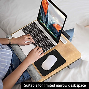 Audimi Small Mouse Pad 6 x 8 Inch, Mini Mouse Pad Thick for Laptop Wireless Mouse Home Office Travel, Portable & Washable (Black)