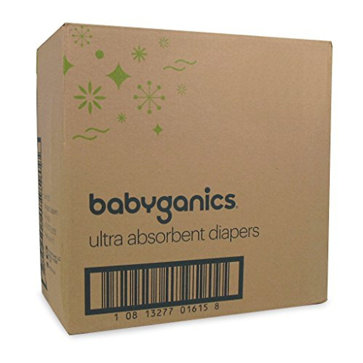 Babyganics Size 5, 136 count, Absorbent, Unscented, Made without Chlorine, Latex