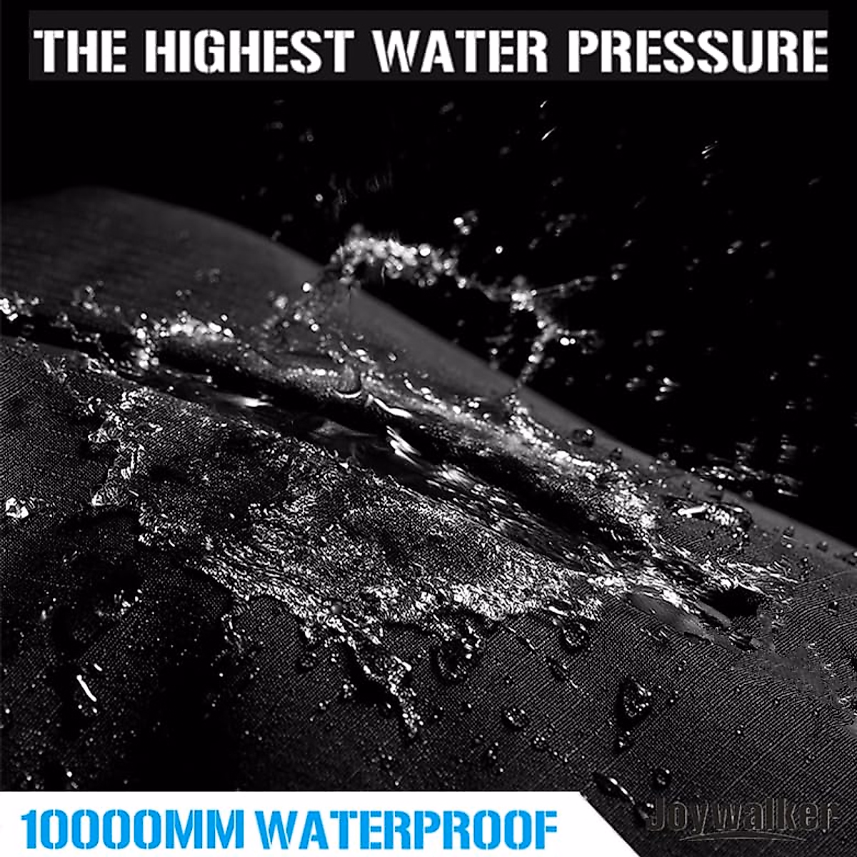 Joy Walker Backpack Rain Cover Waterproof Breathable Suitable for (15-30L, 30-40L, 40-50L, 50-70L, 70-90L) Backpack Hiking/Camping/Traveling (black, XXL (for 70-90L backpack))