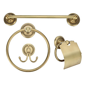 Hilitand Towel Rack, Towel Rack Copper Bath Towel Shelf Wall Rack Shower Storage Rack for Bathroom Kitchen, Towel Racks