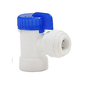 Reverse Osmosis RO Water Tank Ball Valve 1/4" FNPT X 3/8" Tube Quick Connect