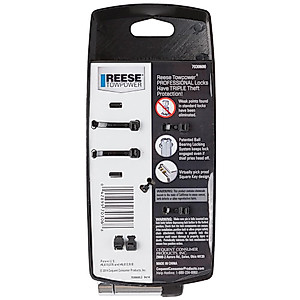 Reese Towpower 7030600 Professional 5/8" Chrome Receiver Lock and Coupler Lock