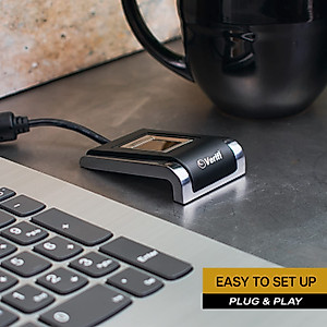 Verifi P5100 Desktop USB Premium Fingerprint Reader - Windows Hello, Windows Password Free Operation