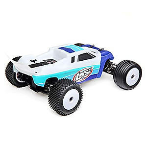 Losi RC Truck 1/18 Mini-T 2.0 2 Wheel Drive Stadium Truck Brushless RTR Ready-to-Run Blue LOS01019T2