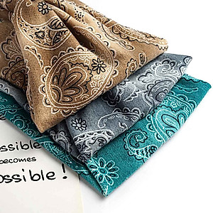 Aceorna Boho Bandeau Headbands Wide Knot Hair Band Stretch Turban Head Wraps Fashion Hair Accessories for Women 3 Pcs (Popular)