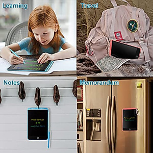 2 Pack LCD Writing Tablet for Kids, 8.5inch Doodle Writing Board Colorful Drawing Board, Kids Travel Games Activity Learning Educational Toy Gift for 3 4 5 6 7 8 Year Old Girls Boys Toddlers