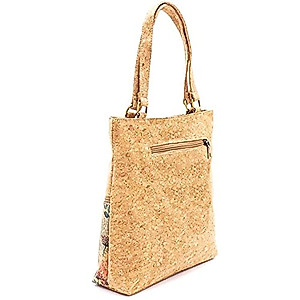 Handmade Cork Tote Shoulder Bag Purse Eco Friendly Gift Sustainable Vegan bag Lightweight (Viana 4)