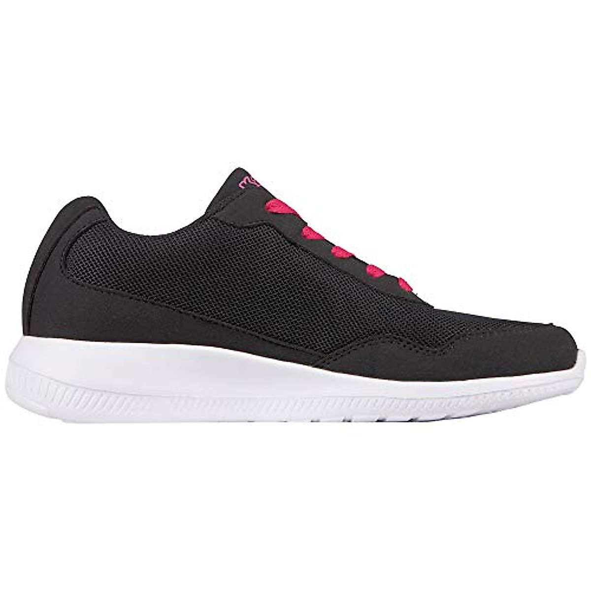 Kappa Unisex Low-Top Sneakers, Black Black Pink 1122, 5 US Men