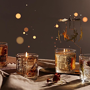 True Flower Jelly Wax Gift Box Candle,Scented Candle, Candle Gift Box,Birthday Gift, Soy Wax, Essential Oils, Household Indoor Decoration, Durable Fresh (Lime Basil and Citrus)