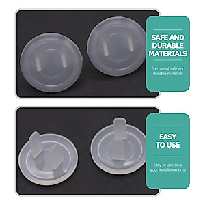 Happyyami 30pcs Safety Outlet Covers Proof Outlet Cap Plastic Plug Covers Outlet Plug Safety Caps Electrical Protector for Home Bedroom Nursery Room Room