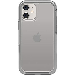 OtterBox Symmetry Clear Series Case for iPhone 12 Mini, Non-Retail Packaging - Moon Walker (Frost White/Silver MET/Moonwalker Graphic)