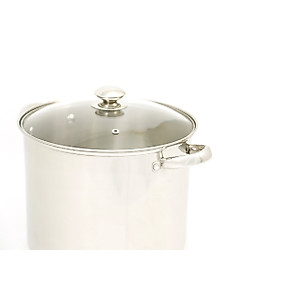 ExcelSteel - 548 ExcelSteel Stockpot with Encapsulated Base, 8 quarts, Silver