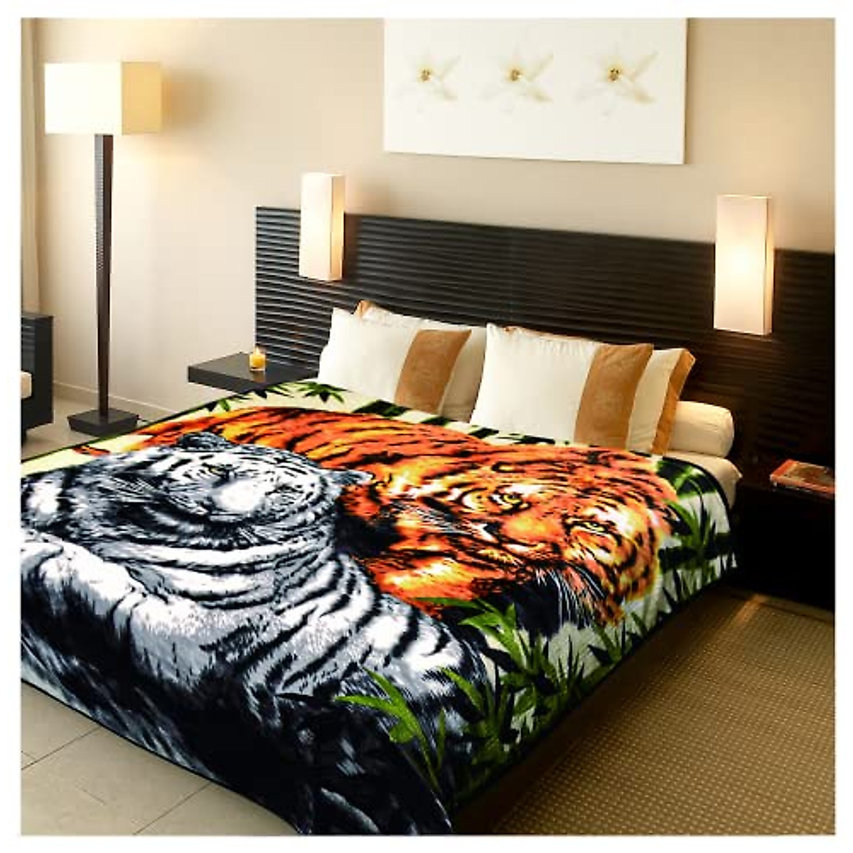 Tiger Blanket Mink Blanket Korean Blanket Heavy Blankets Queen Size Tiger Throw Blanket Korean Mink Blanket Tiger Statue Animal Blanket Bed Warm Blanket Full Queen Animal Blankets Mexican Blanket