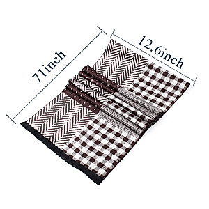 HAWSON Scarf for Women and Men Cashmere Scarves for Winter Soft & Luxurious Unisex Neck Warmer Travel Head Wraps-Red/Navy-Blue - Pure Red