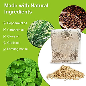 15 Pack Natural Spider Repellent Indoor Use Made with Plant-Based Ingredients, Powerful Spider Repellent Pouches for House Garage to Get Rid of Spiders Outdoor Indoor, Easy to Use, Safe & Non-Toxic