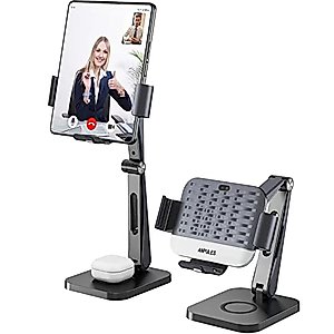 ANPULES Wireless Charger Stand for Z Fold 4/3/2, ANPULES [3 Coils] 2 in 1 Charging Station for Samsung Galaxy Buds 2 Pro/Pro / 2 / Live and Z Fold Series