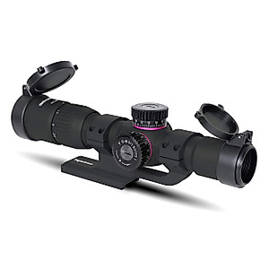 Monstrum G2 1-4x24 First Focal Plane FFP Rifle Scope | ZR300 H-Series Offset Scope Mount | Bundle