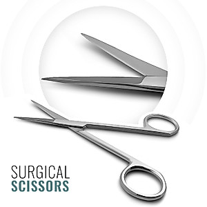 Complete Suture Practice Kit for Suture Training, Including Large Silicone Suture Pad with pre-Cut Wounds and Suture Tool kit (52 Pieces) Including Case, 3rd Generation Model. (Education Use Only)