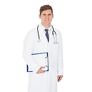 M&M SCRUBS Lab Coat-Unisex 40 Inch Lab Coat XL White