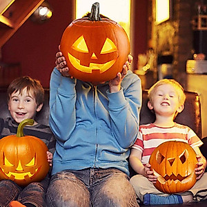 Halloween Pumpkin Carving Kit with 10 Stencils, ENVEL 11 Pcs Professional Stainless-Steel Pumpkin Pottery Sculpture Modeling Tools Set Heavy-Duty Steel Cutting Easily for Art Crafts, Adults