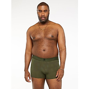 Savage X, Men's Sheer X Trunks, Deep Forest Green, L