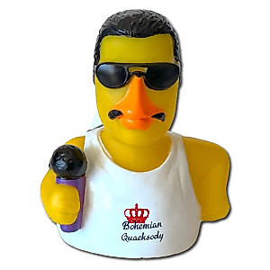 CelebriDucks - Bohemian Quacksody - Floating Rubber Ducks - Collectible Bath Toys Gift for Kids & Adults of All Ages