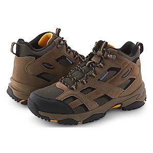Nevados XP Men's Boomerang II Mid Waterproof Hiking Boots | Flexible & Lightweight for Trail, Walking, Summer Outdoors | Comfortable w/Memory Foam | Rugged Carbon Rubber Sole